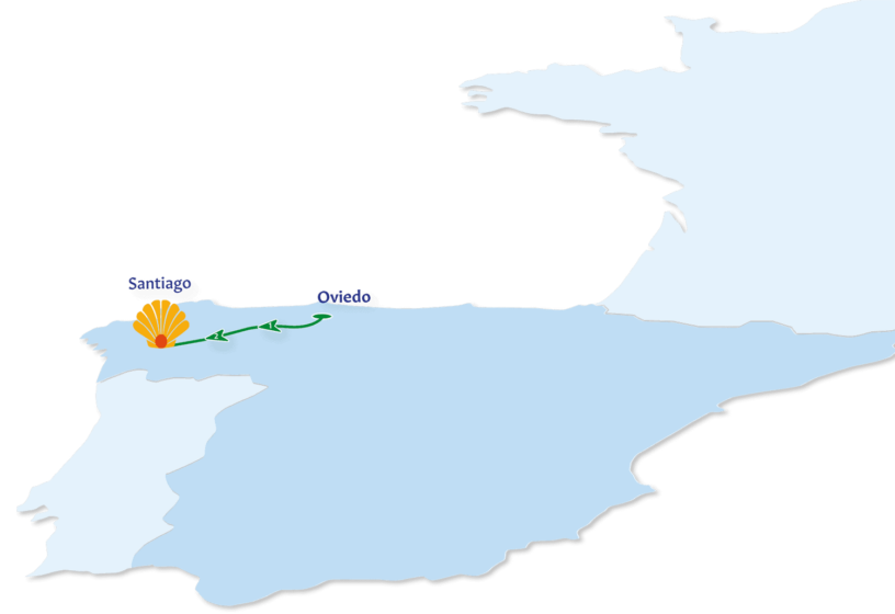 Where To Fly into for Each Section of the Camino Primitivo Follow the ...